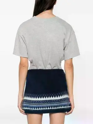 Maje Fair Isle-patterned Knitted Short Skirt
