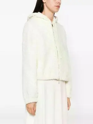 Fabiana Filippi Bouclé-knit Hooded Jacket