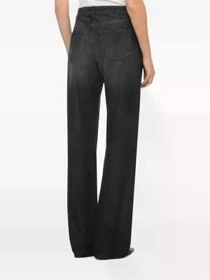 D.exterior Faded Straight-leg Jeans