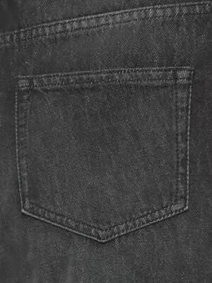 D.exterior Faded Straight-leg Jeans