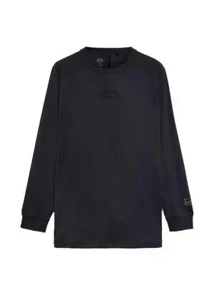 Oakley Logo-embroidered Long-sleeve T-shirt - Black