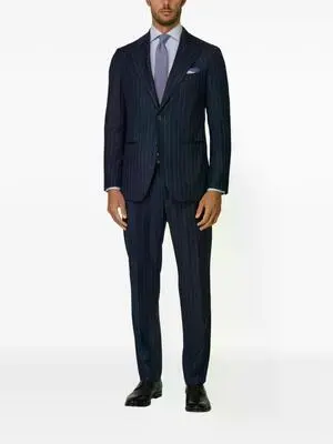 Boggi Milano Suit Pinstripe Wool