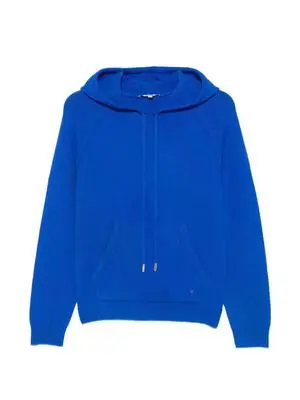 Maje Fine-knit Drawstring Hoodie