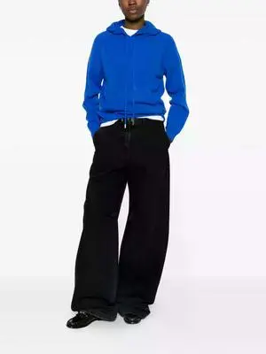 Maje Fine-knit Drawstring Hoodie