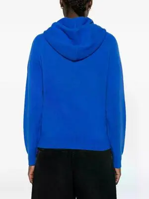 Maje Fine-knit Drawstring Hoodie