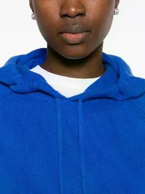 Maje Fine-knit Drawstring Hoodie