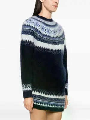 Maje Fair Isle-knit Sweater