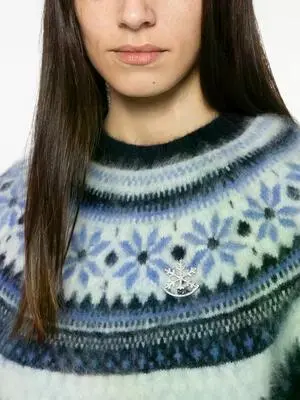 Maje Fair Isle-knit Sweater