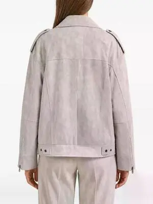 Brunello Cucinelli Suede Biker Jacket