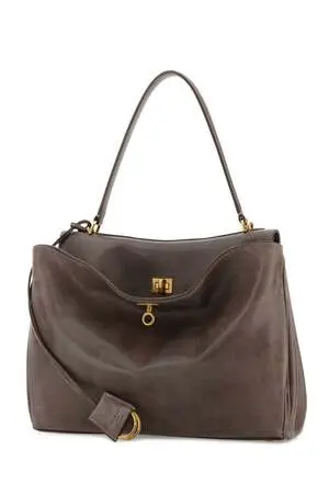 Balenciaga Mud Leather Rodeo Handbag - Brown