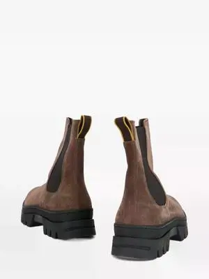 MOORER Morisot-p5 Suede Chelsea Boots - Brown