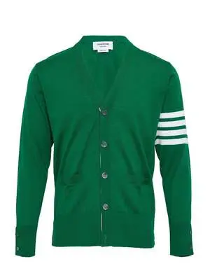 Thom Browne Striped Cardigan - Green