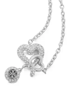 Guess Love Bites Crystal-embellished Heart Necklace