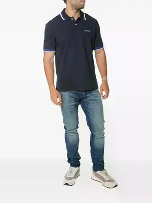 Armani Exchange Logo-print Tipped Polo Shirt