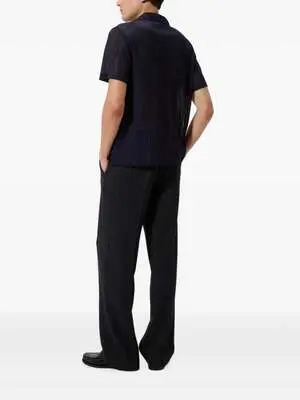 Missoni Viscose And Cotton Polo Shirt With A Greek Key Pattern