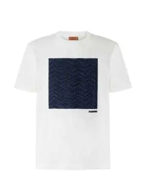 Missoni Cotton Jersey Crew-neck T-shirt With Insert - White