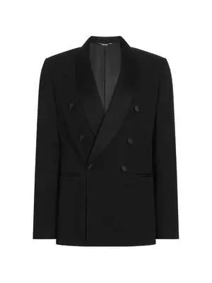 Dolce & Gabbana Double-breasted Techno Gabardine Jacket