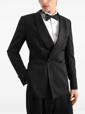 Dolce & Gabbana Double-breasted Techno Gabardine Jacket