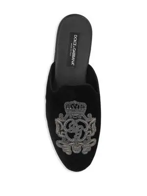 Dolce & Gabbana Embroidered Slippers