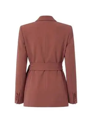 Max Mara Belted Blazer With Satin Lapels