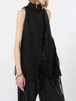 Sportmax Fringed Cotton Top