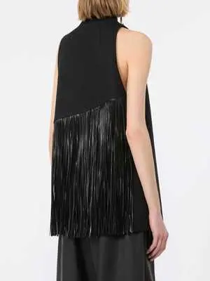 Sportmax Fringed Cotton Top