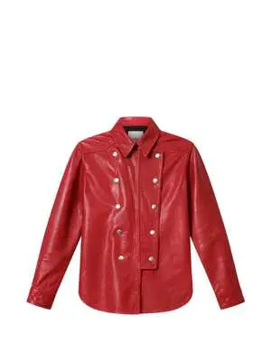Isabel Marant Étoile Marant Valdy Snap-button Leather Shirt
