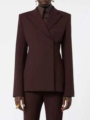 Sportmax Tailored Stretch Wool Jacket Plum