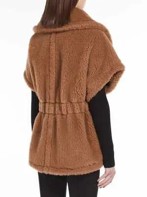 Max Mara Camel-hair Teddy Fabric Cape