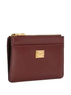 Dolce & Gabbana Plongé Calfskin Card Holder - Red