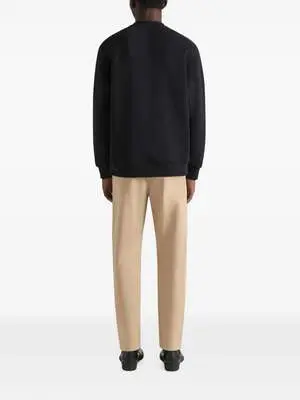 Givenchy Fleece Sweatshirt With Grosgrain Paris Detail