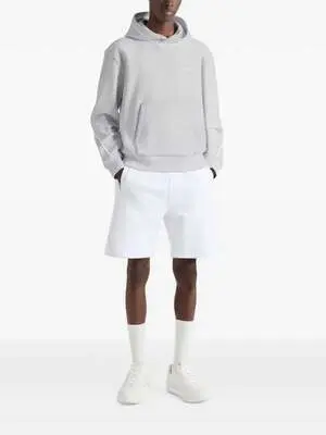 Givenchy Fleece Hoodie With Exposed Stitching - Gray