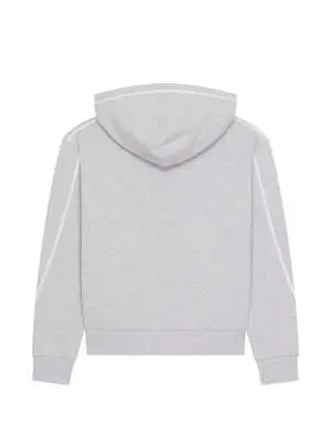 Givenchy Fleece Hoodie With Exposed Stitching - Gray