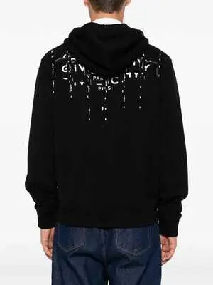 Givenchy Fleece Zip-up Hoodie With Photographic Negative Print