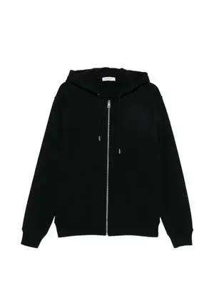 Givenchy Fleece Zip-up Hoodie With Photographic Negative Print - Black