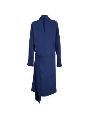 Stella McCartney Satin-finish Draped Midi Dress
