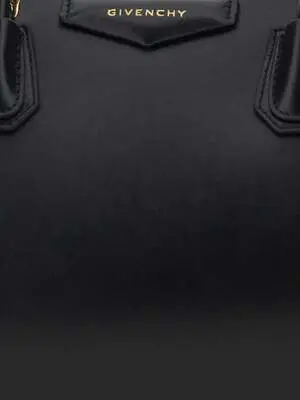 Givenchy Small Antigona Catchall Bag In Glossy Grained Leather - Black