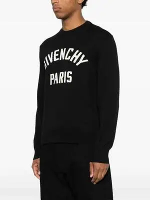 Givenchy Haute Couture Knit Sweater With Paris Detail