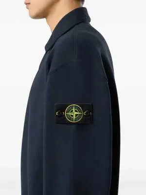 Stone Island Tubular Cotton Fleece Polo Shirt