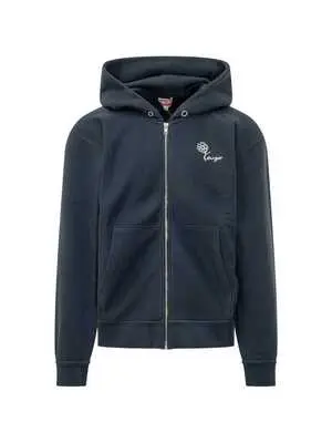 Kenzo Hooded Jacket With Graphic Print