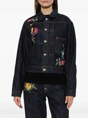 Kenzo Floral-pattern Denim Jacket