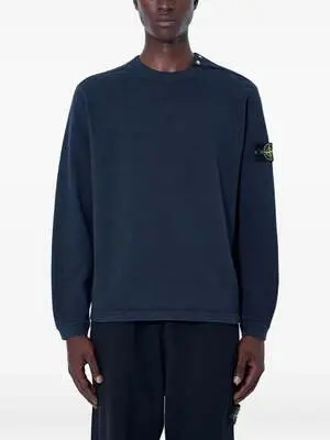 Stone Island Logo-patch Sweatshirt - Blue