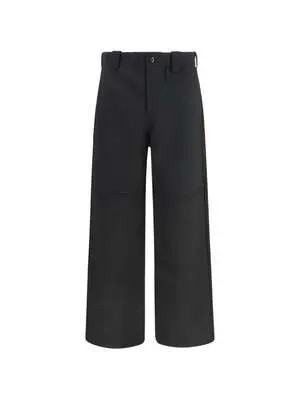 Kenzo Straight-leg Double-knee Trousers - Black