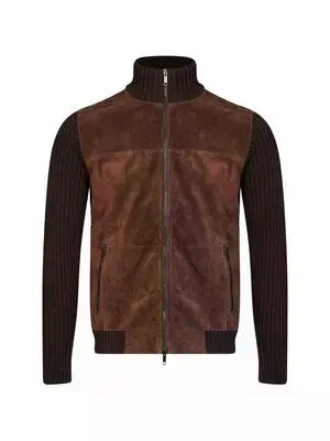 MANIFATTURE DEL NORD Zip-up Jacket - Brown