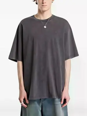 A BATHING APE Crew Neck Garment-dyed T-shirt - Grey