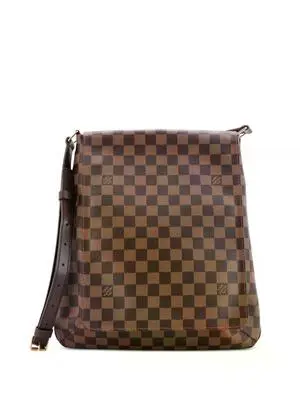 LOUIS VUITTON Musette Handbag Damier Gm Crossbody Bag - Brown