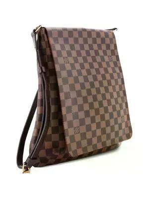 LOUIS VUITTON Musette Handbag Damier Gm Crossbody Bag - Brown