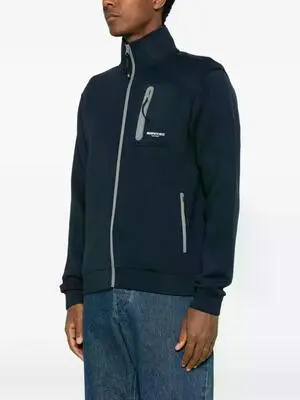 MURPHY&NYE Shore Zip-up Logo-print Sweatshirt - Blue