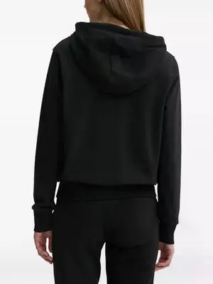 Guess Logo-embroidered Zip-up Hoodie