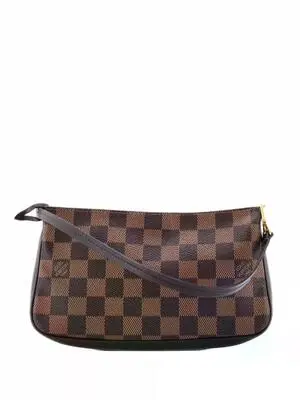 LOUIS VUITTON Navona Pochette Accessoires Damier Clutch Bag - Brown